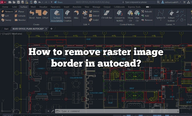 How to remove raster image border in autocad? - CADdikt