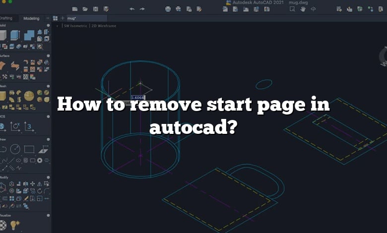 How to remove start page in autocad? - CADdikt