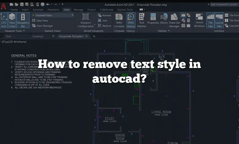 How to remove text style in autocad? - CADdikt
