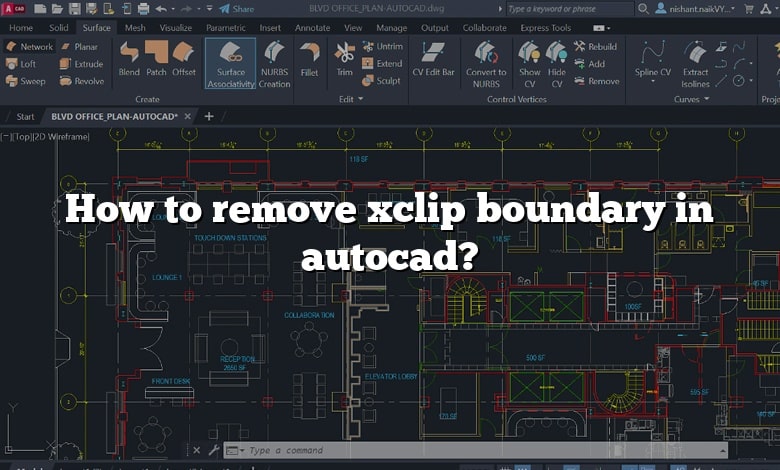 How to remove xclip boundary in autocad? - CADdikt