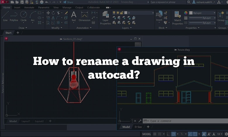 How to rename a drawing in autocad? - CADdikt