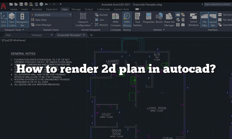 How to render 2d plan in autocad? - CADdikt