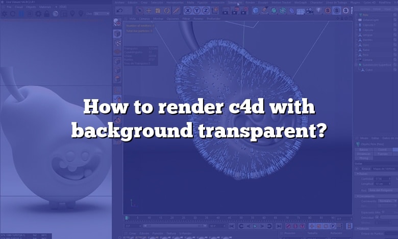 How to render c4d with background transparent? - CADdikt
