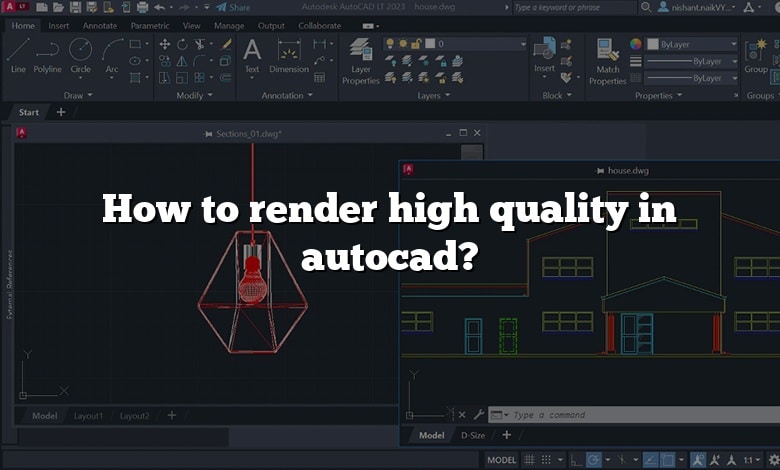 How to render high quality in autocad? - CADdikt