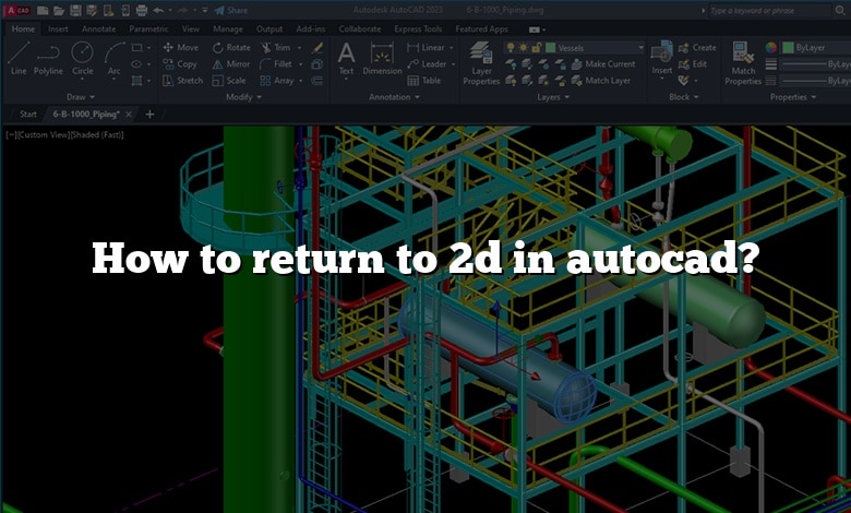 How to return to 2d in autocad? - CADdikt