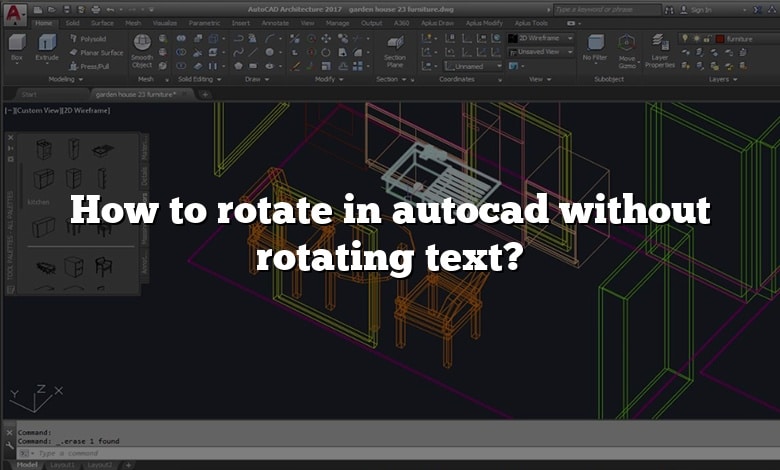How To Rotate In Autocad Without Rotating Text Caddikt