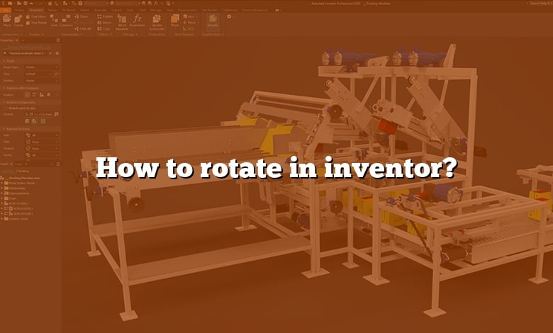 How to rotate in inventor? - CADdikt