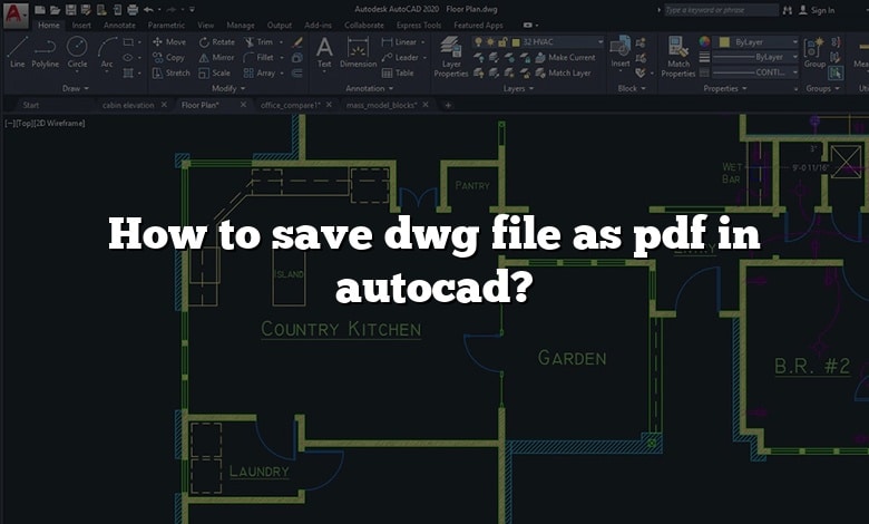 How to save dwg file as pdf in autocad? - CADdikt