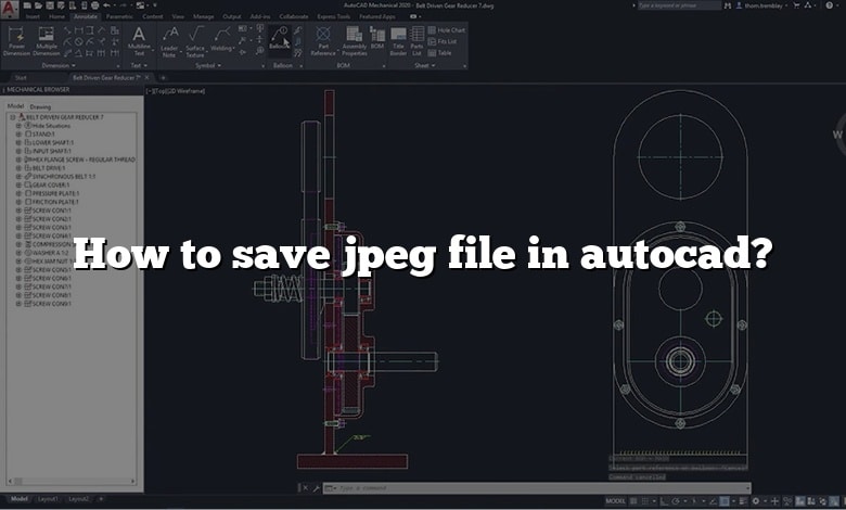 How to save jpeg file in autocad? - CADdikt