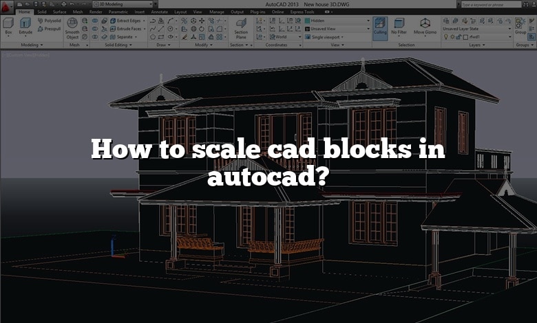 How to scale cad blocks in autocad? - CADdikt