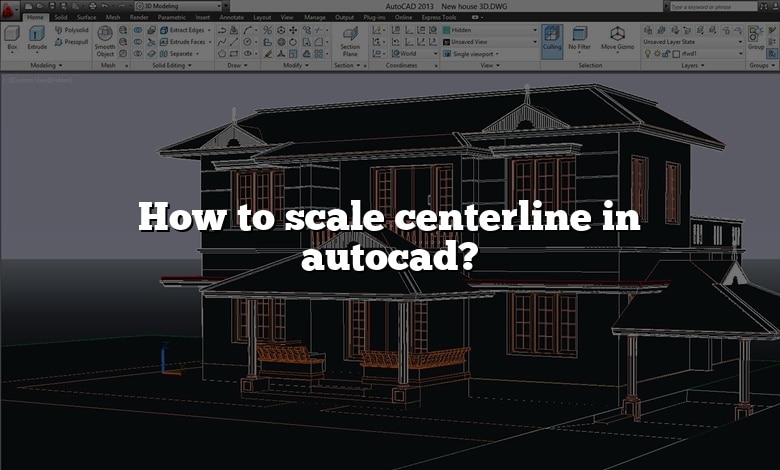 How to scale centerline in autocad? - CADdikt