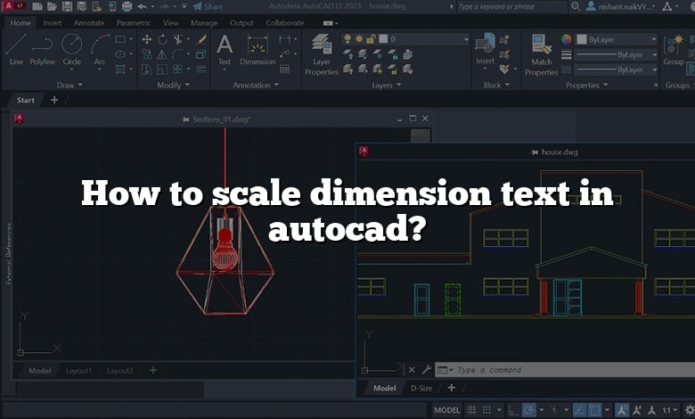 How to scale dimension text in autocad? - CADdikt