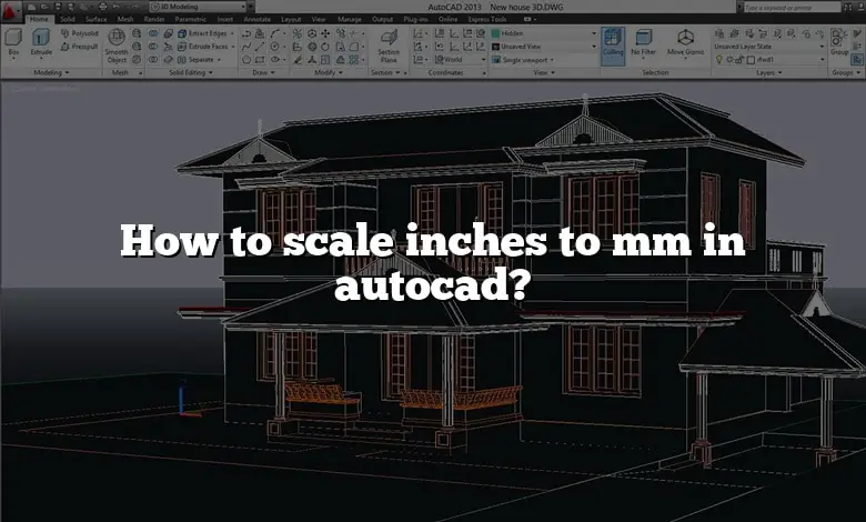 How to scale inches to mm in autocad? - CADdikt