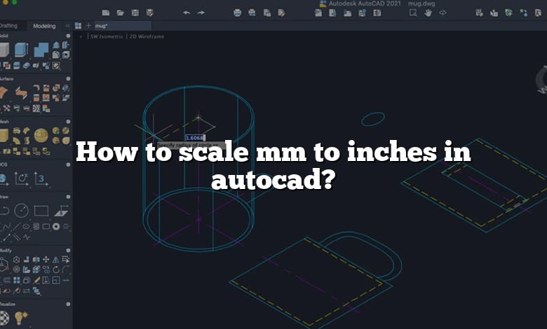 How to scale mm to inches in autocad? - CADdikt