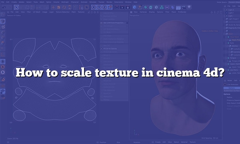 How to scale texture in cinema 4d? - CADdikt