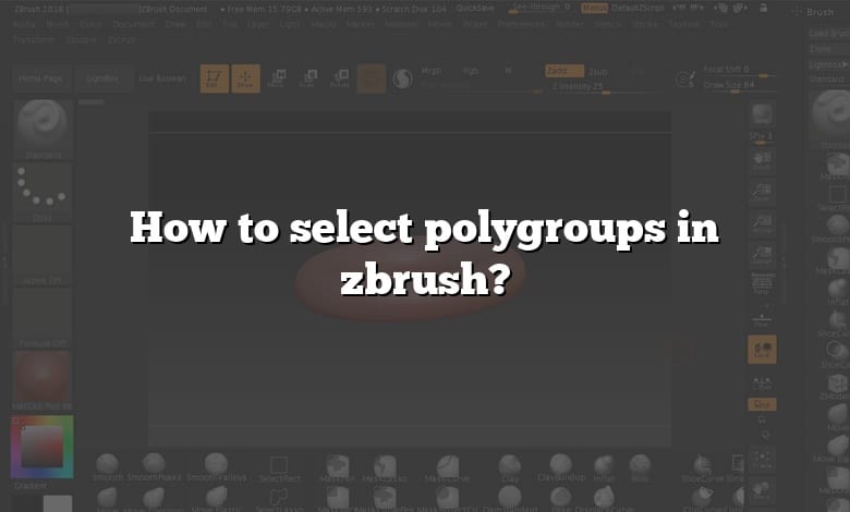How to select polygroups in zbrush? - CADdikt