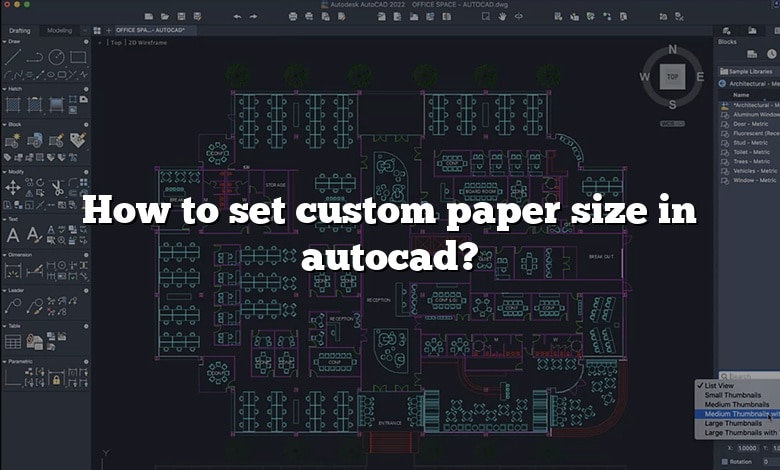 How to set custom paper size in autocad? - CADdikt