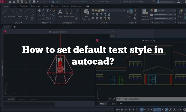 How to set default text style in autocad? - CADdikt