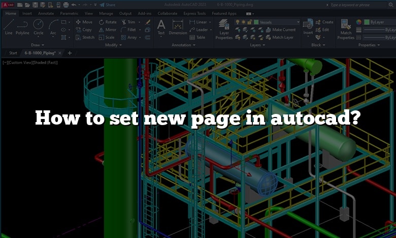 How to set new page in autocad? - CADdikt