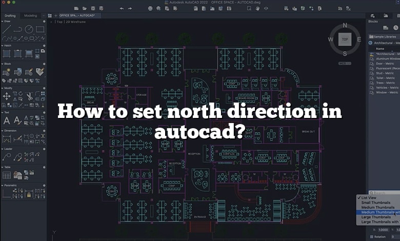 How to set north direction in autocad? - CADdikt