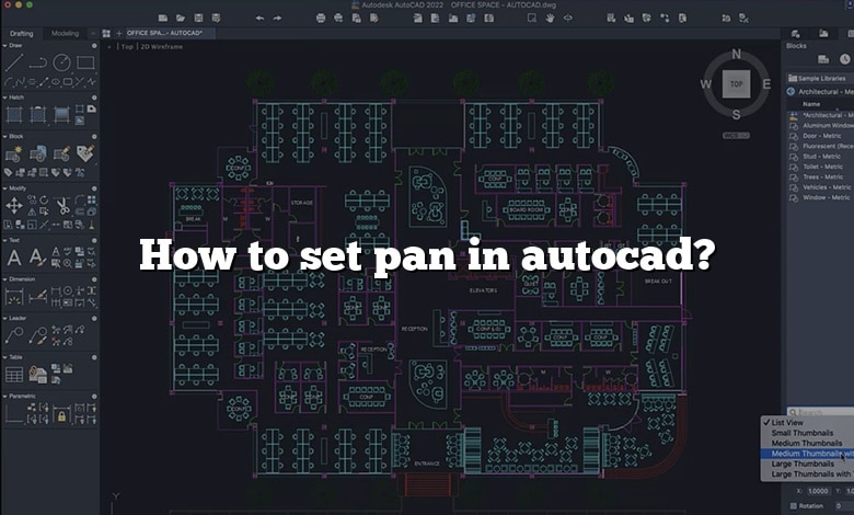 How to set pan in autocad? - CADdikt