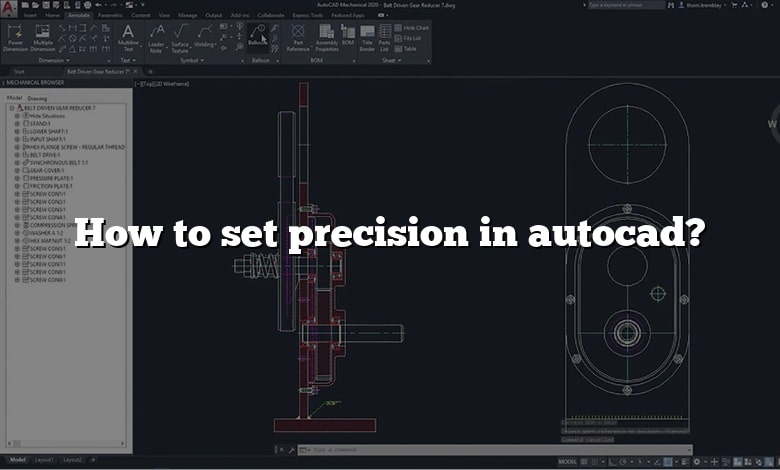 How to set precision in autocad? - CADdikt