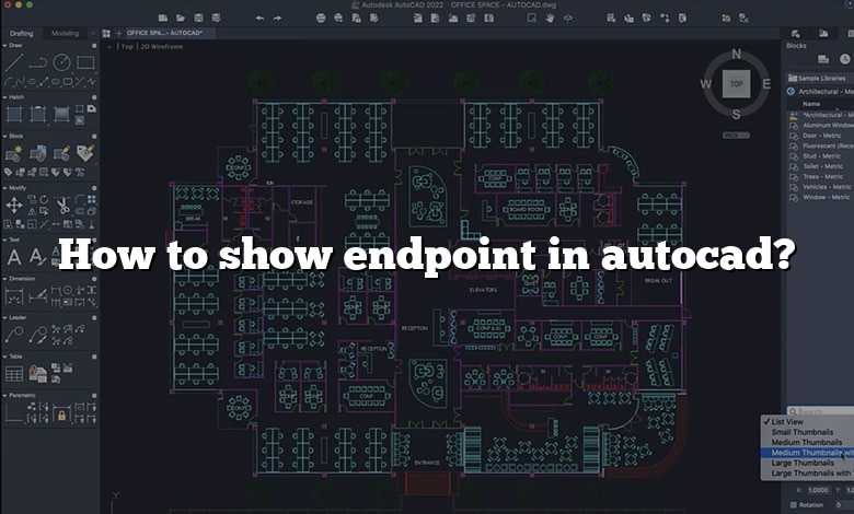 How to show endpoint in autocad? - CADdikt
