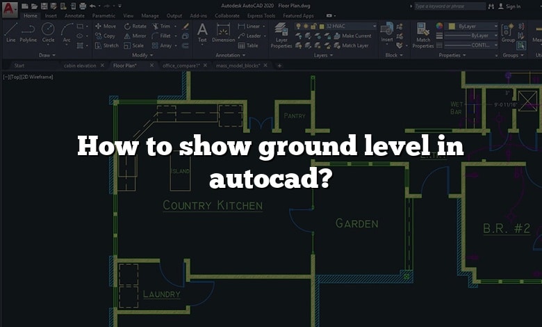 How to show ground level in autocad? - CADdikt