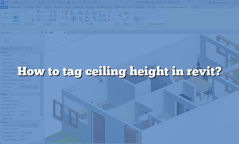 How to tag ceiling height in revit? - CADdikt