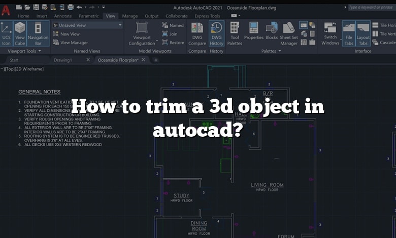 How to trim a 3d object in autocad? - CADdikt
