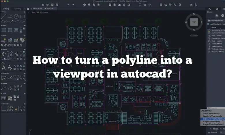 How to turn a polyline into a viewport in autocad? - CADdikt