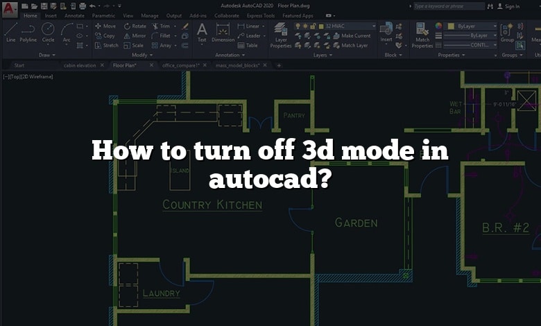 How to turn off 3d mode in autocad? - CADdikt