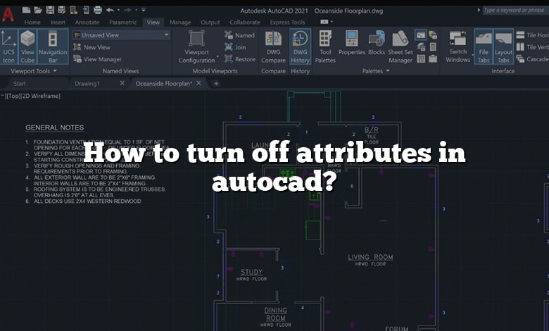 How to turn off attributes in autocad? - CADdikt