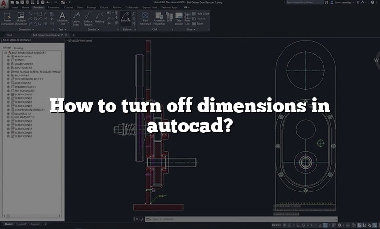 How to turn off dimensions in autocad? - CADdikt