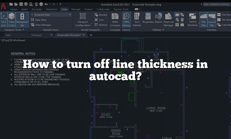 How to turn off line thickness in autocad? - CADdikt