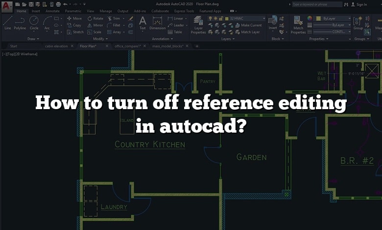 How to turn off reference editing in autocad? - CADdikt