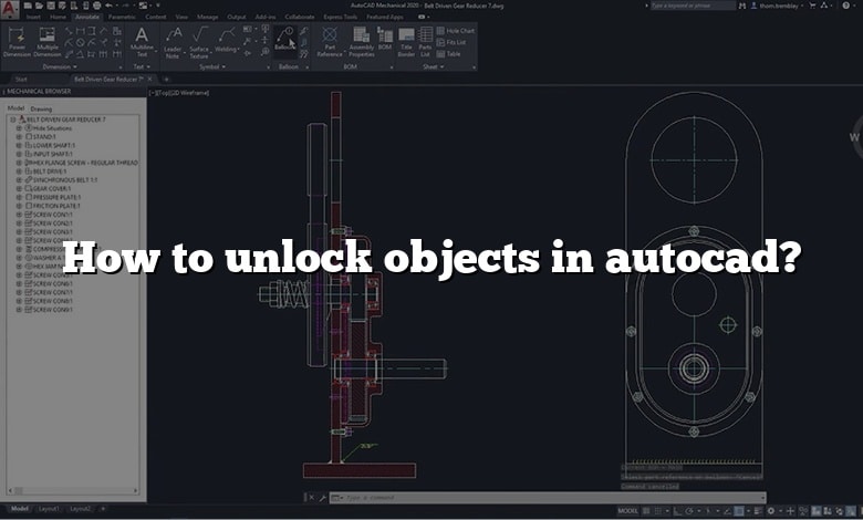 How To Unlock Objects In Autocad Caddikt 0670