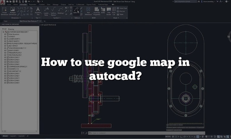 How to use google map in autocad? - CADdikt