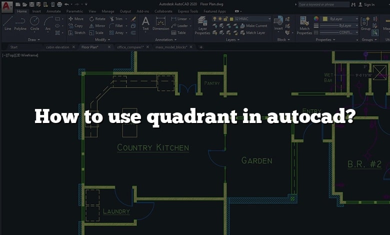How to use quadrant in autocad? - CADdikt