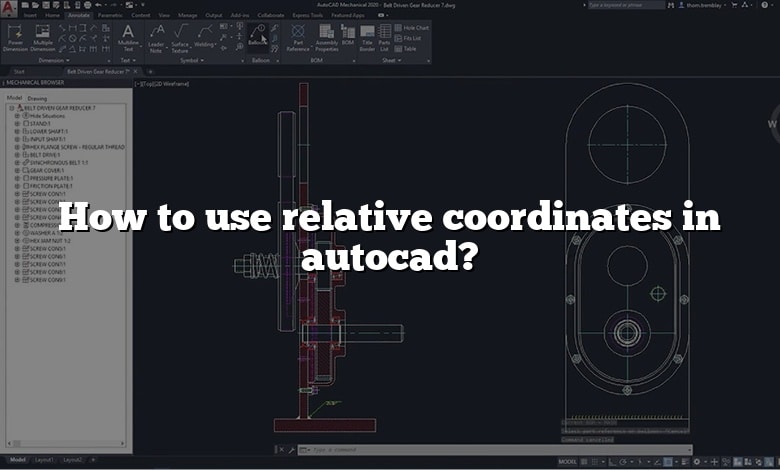 How To Use Relative Coordinates In Autocad Caddikt