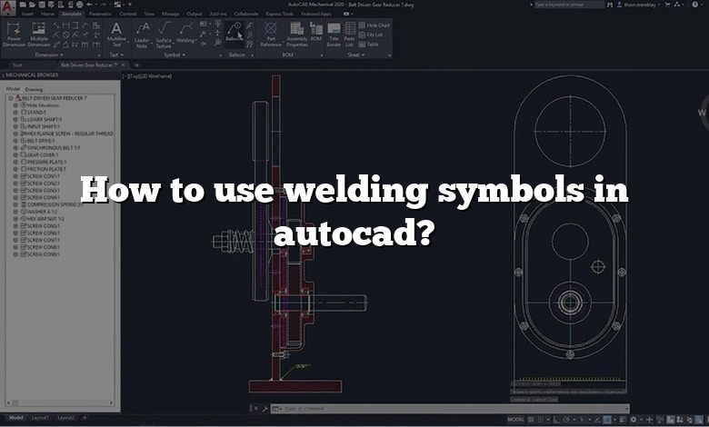 How to use welding symbols in autocad? - CADdikt