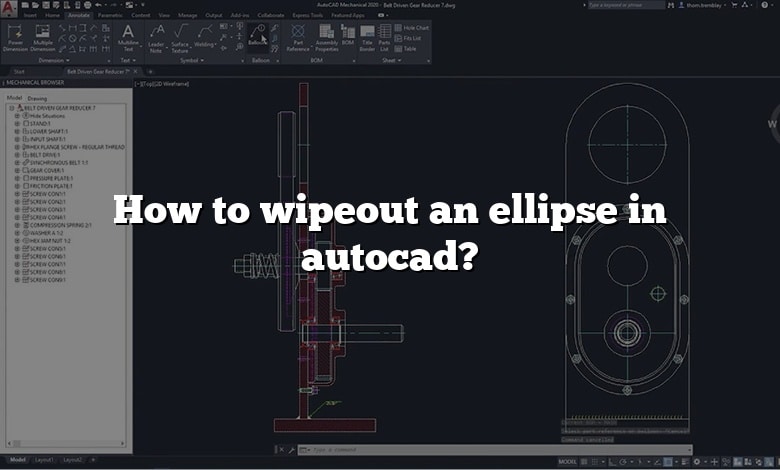 How to wipeout an ellipse in autocad? - CADdikt