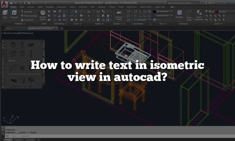 How to write text in isometric view in autocad? - CADdikt