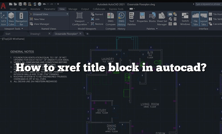 How to xref title block in autocad? - CADdikt