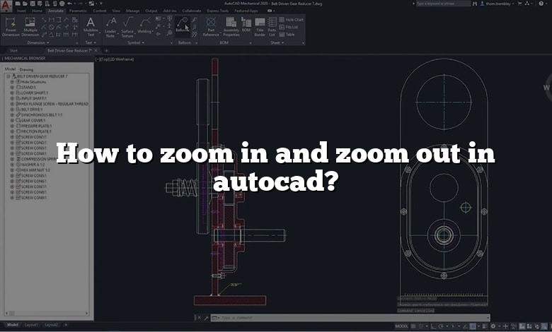 How to zoom in and zoom out in autocad? - CADdikt