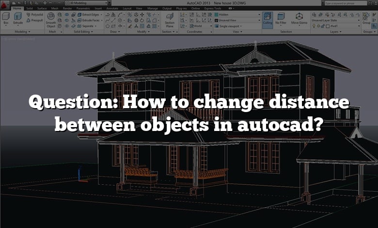 Question: How to change distance between objects in autocad? - CADdikt