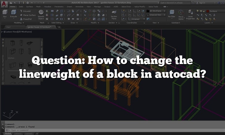 Question: How to change the lineweight of a block in autocad? - CADdikt