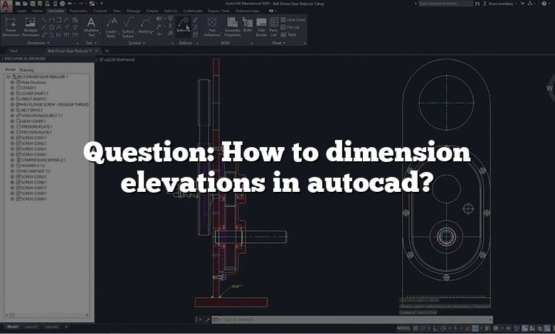 Question: How to dimension elevations in autocad? - CADdikt