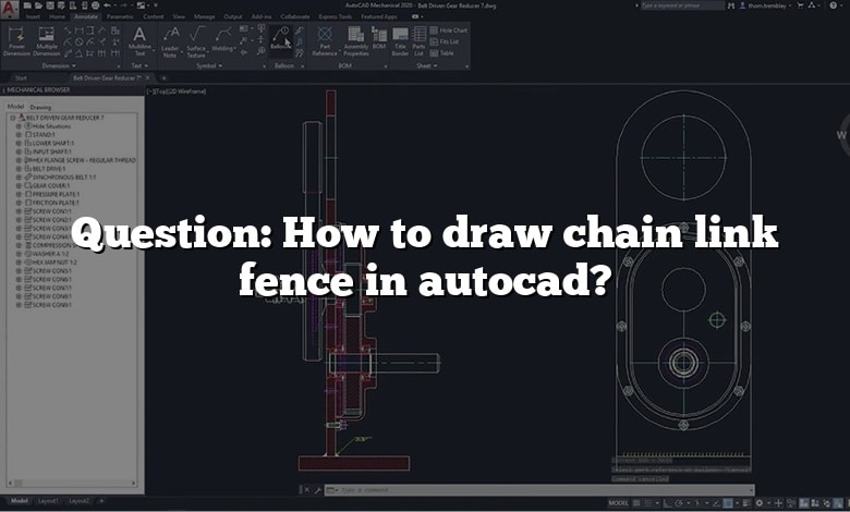 Question: How to draw chain link fence in autocad? - CADdikt
