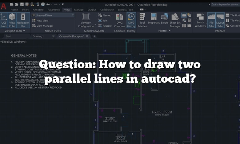 Question: How to draw two parallel lines in autocad? - CADdikt